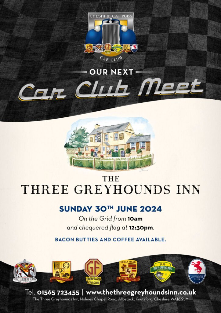 Forthcoming Car Club Events | Cholmondeley Arms | Cheshire Pub and B & B